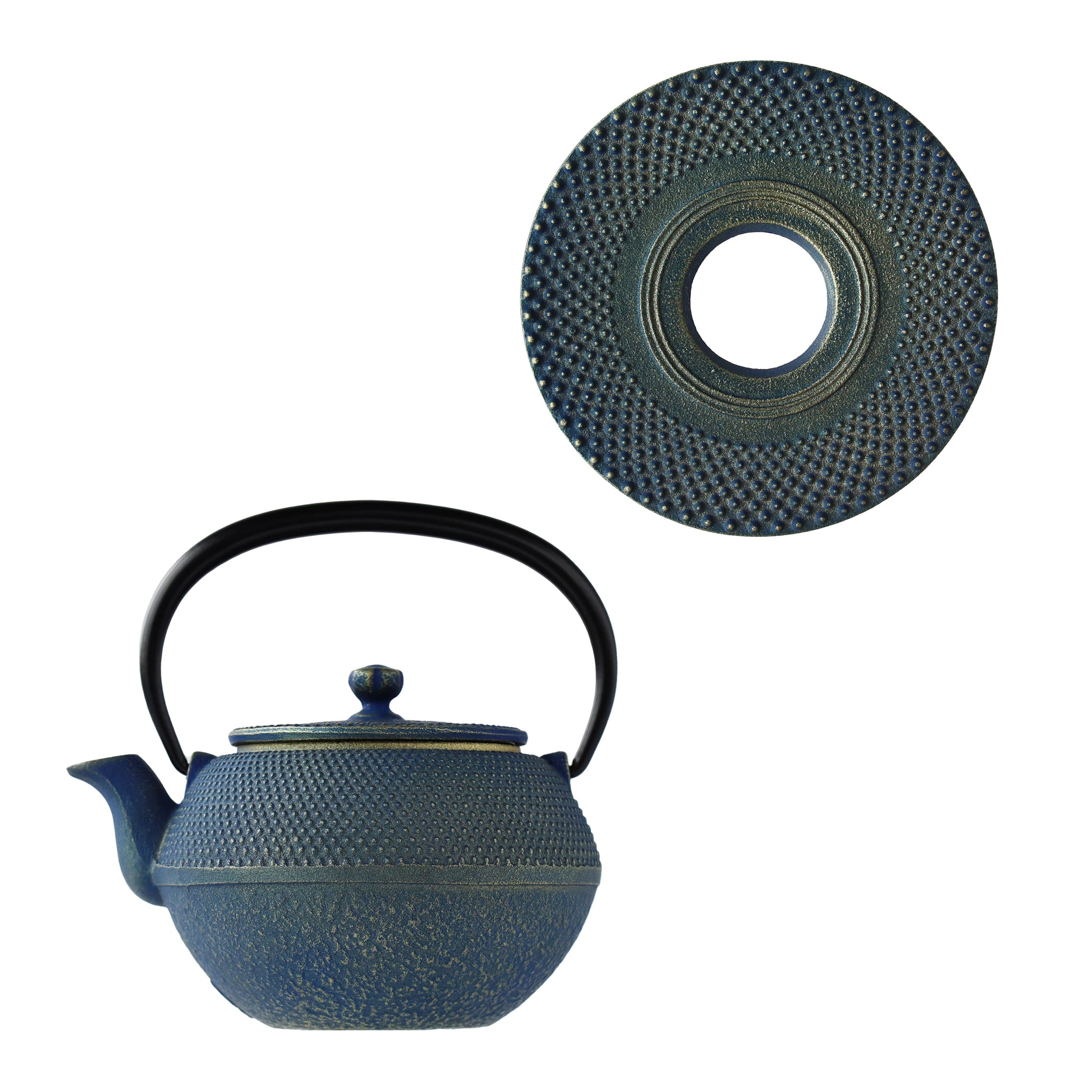 [2点セット]カラー鉄急須 0.35L・瓶敷 ミニ 「星」 | 南部鉄器の老舗 及源鋳造 OIGEN 公式オンラインショップ | 愉しむをたのしむ