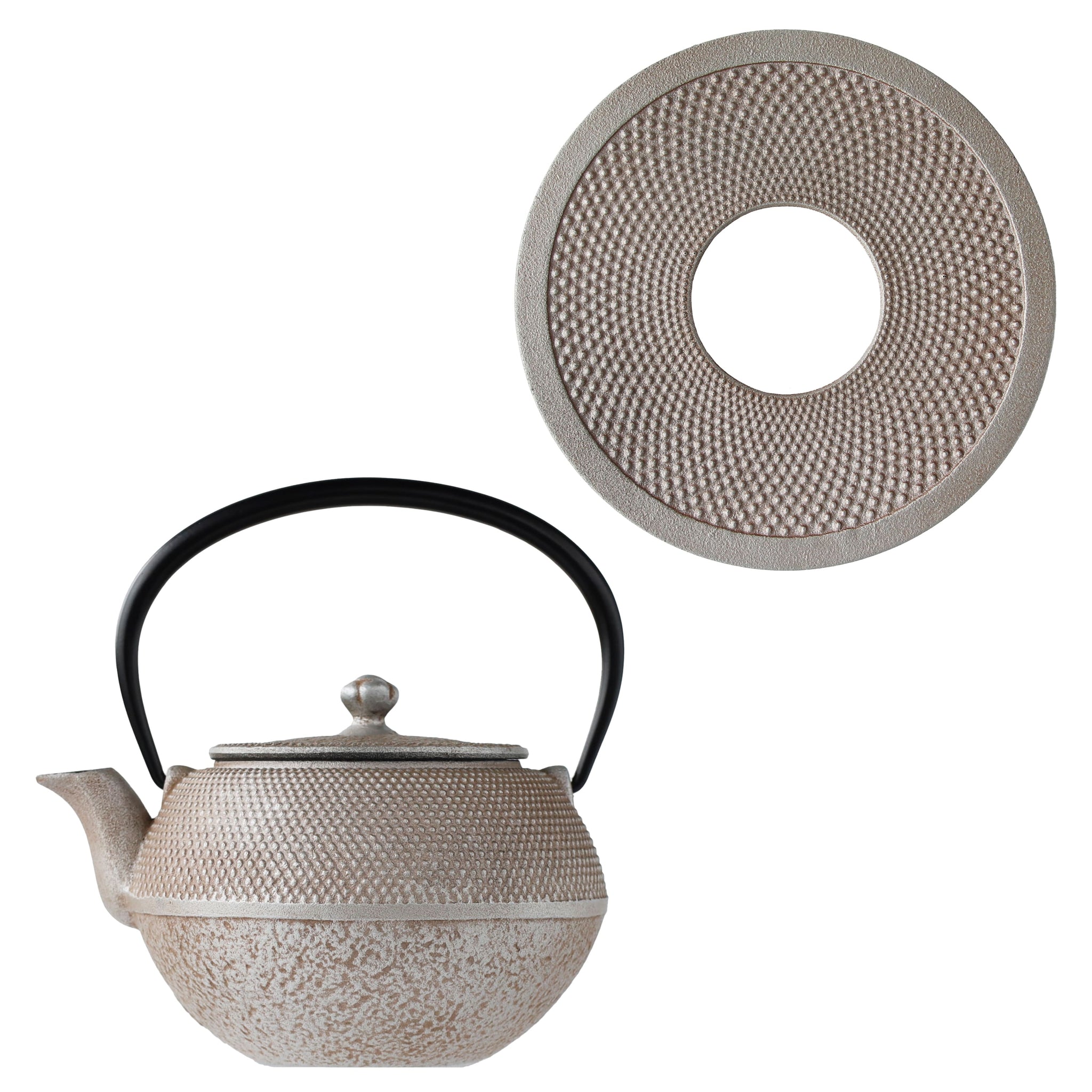 [2点セット]カラー鉄急須 0.65L・瓶敷 14cm 「雨」 | 南部鉄器の老舗 及源鋳造 OIGEN 公式オンラインショップ | 愉しむをたのしむ