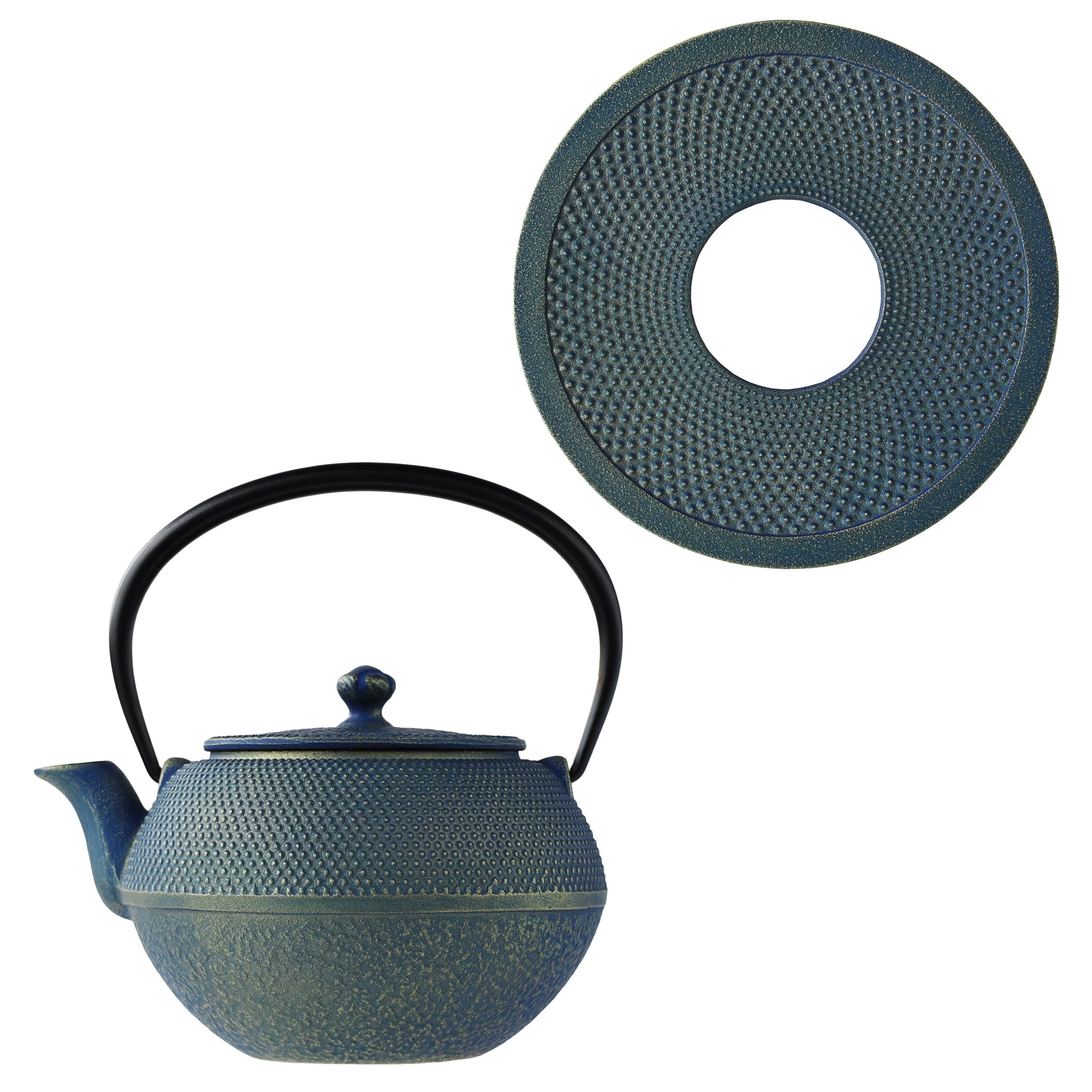 [2点セット]カラー鉄急須 0.65L・瓶敷 14cm 「星」 | 南部鉄器の老舗 及源鋳造 OIGEN 公式オンラインショップ | 愉しむをたのしむ