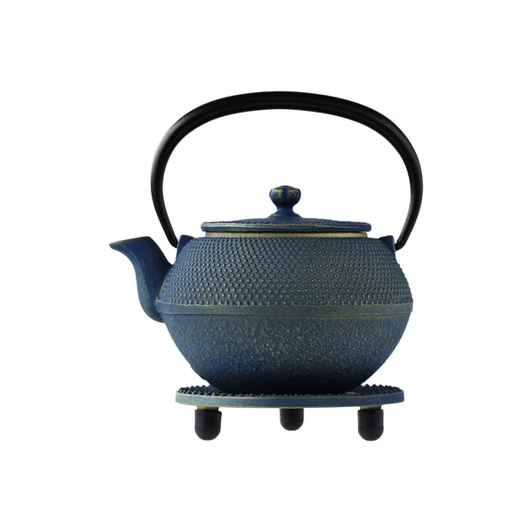 [2点セット]カラー鉄急須 0.35L・瓶敷 ミニ 「星」 | 南部鉄器の老舗 及源鋳造 OIGEN 公式オンラインショップ | 愉しむをたのしむ